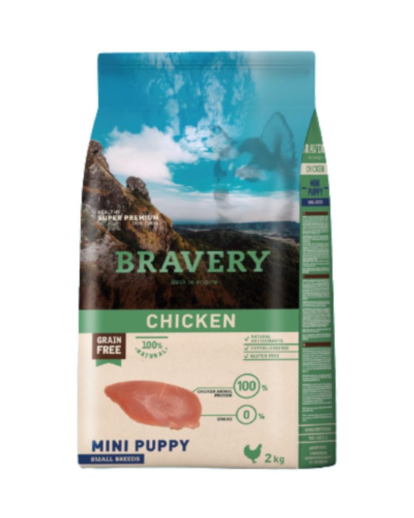 Bravery Chicken Mini Puppy Razas Pequeñas 2Kg | DogBite
